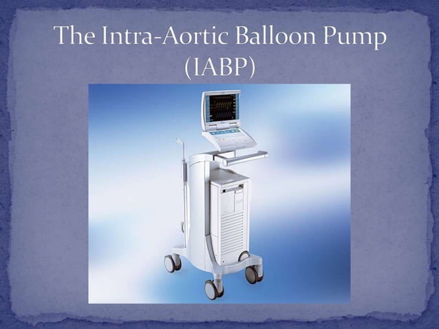 Intra aortic balloon pumps | PPTX