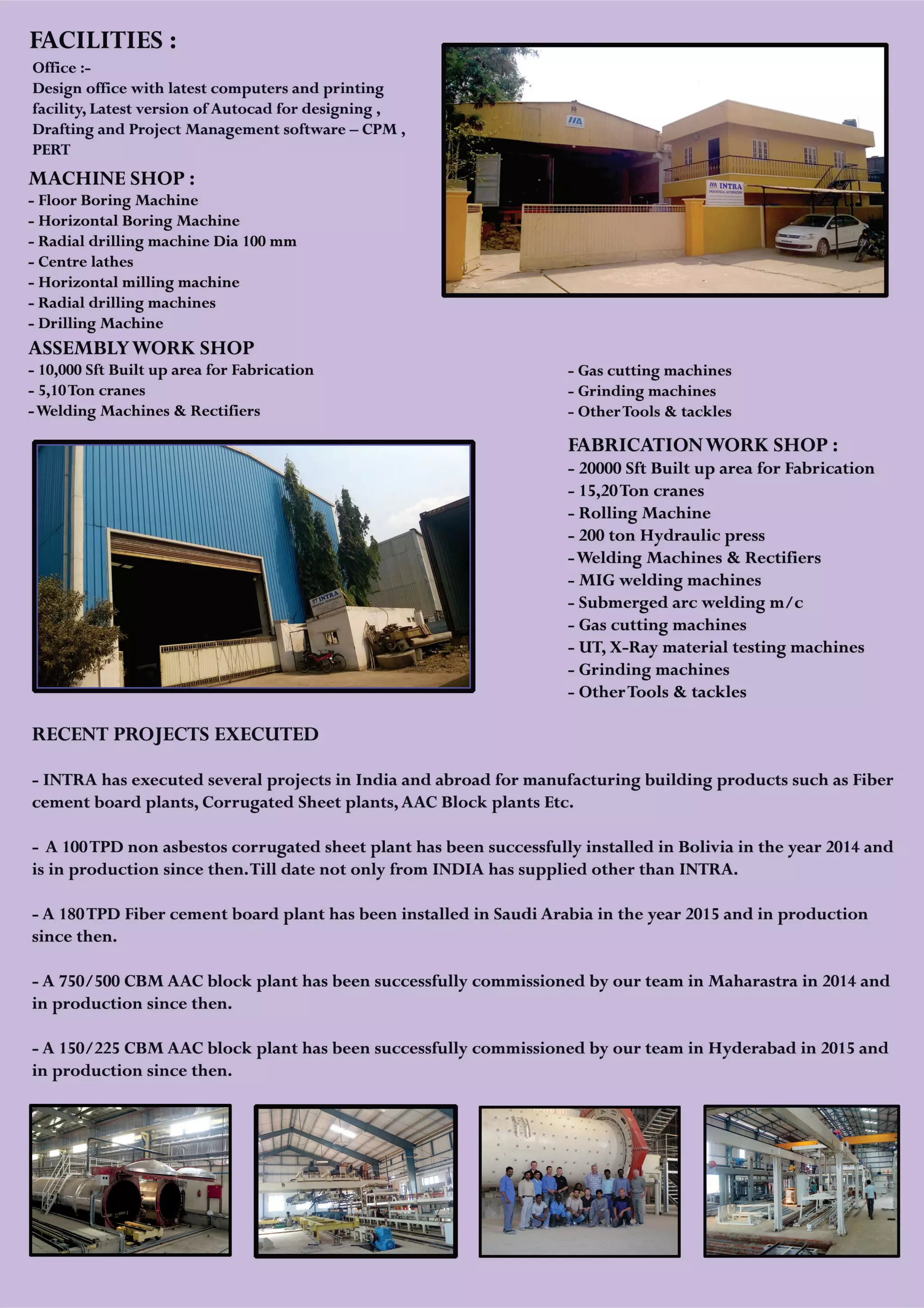 Plant and Machinery | Intra Automation | PDF