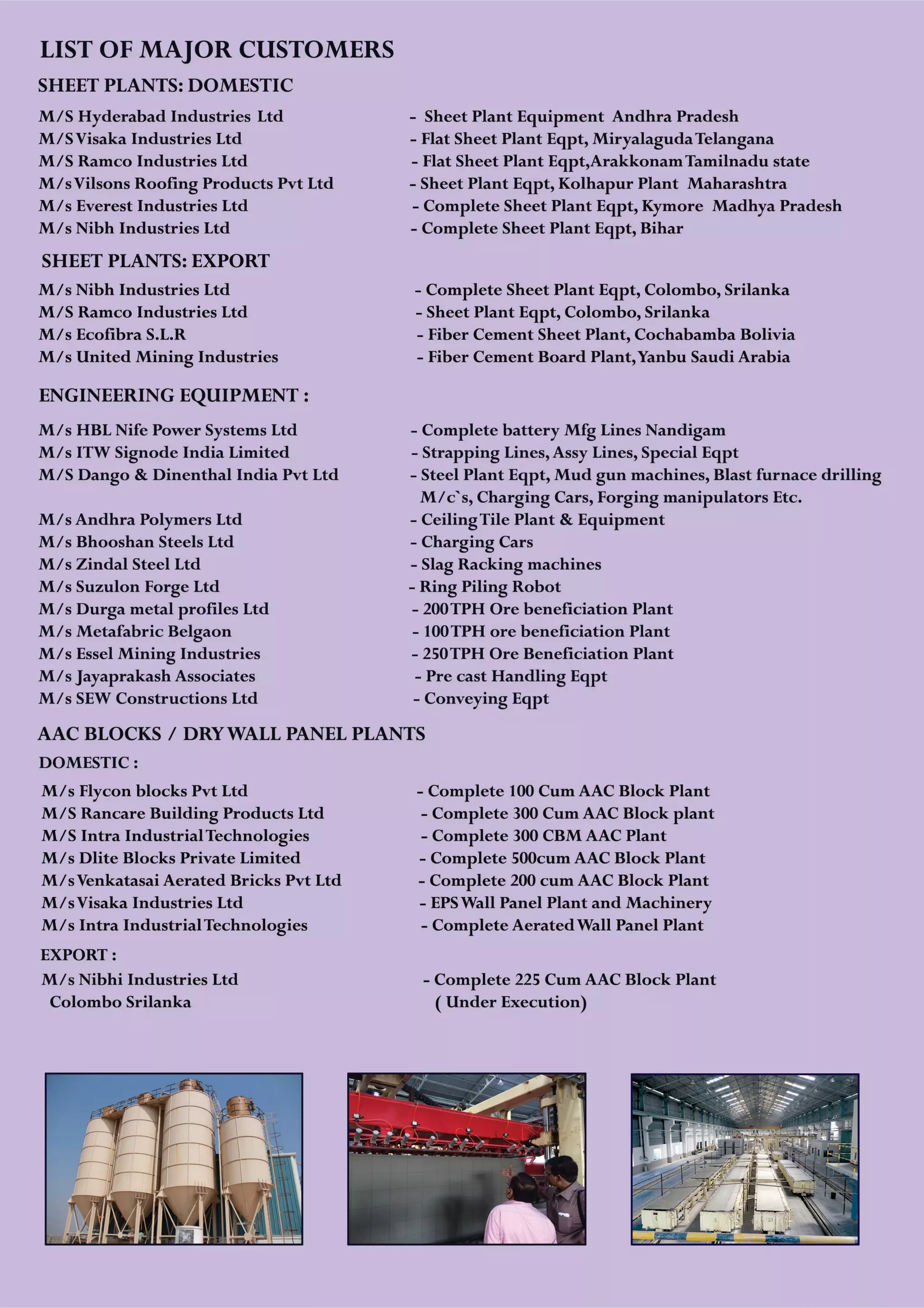 Plant and Machinery | Intra Automation | PDF