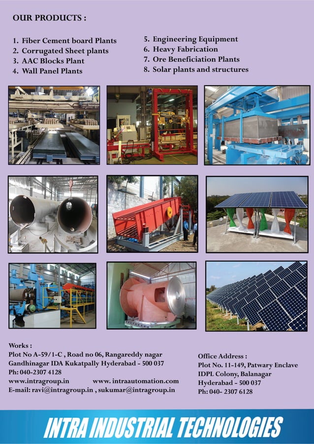 Plant and Machinery | Intra Automation | PDF