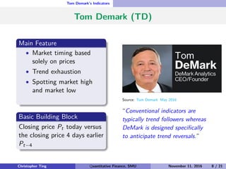 Intra-Day De Mark Plus Order Flow Indicator by Dr. Christopher Ting ...