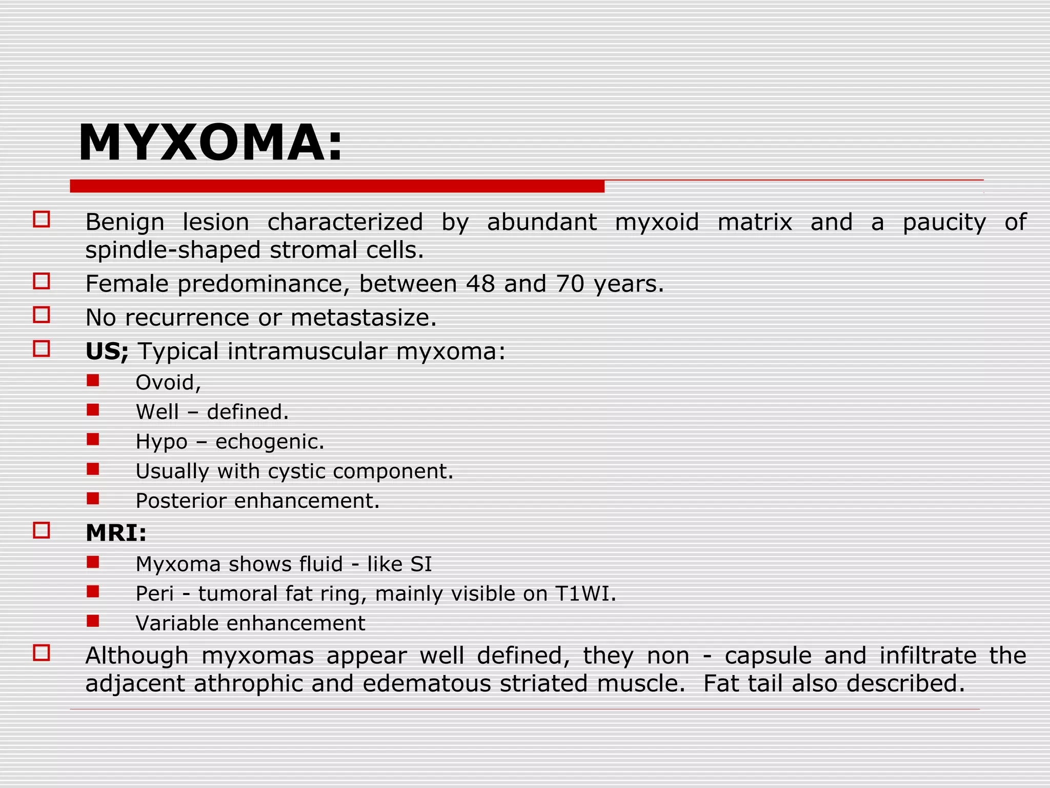 Intra muscular non - traumatic lesions - ultrasonographic evaluation | PPT