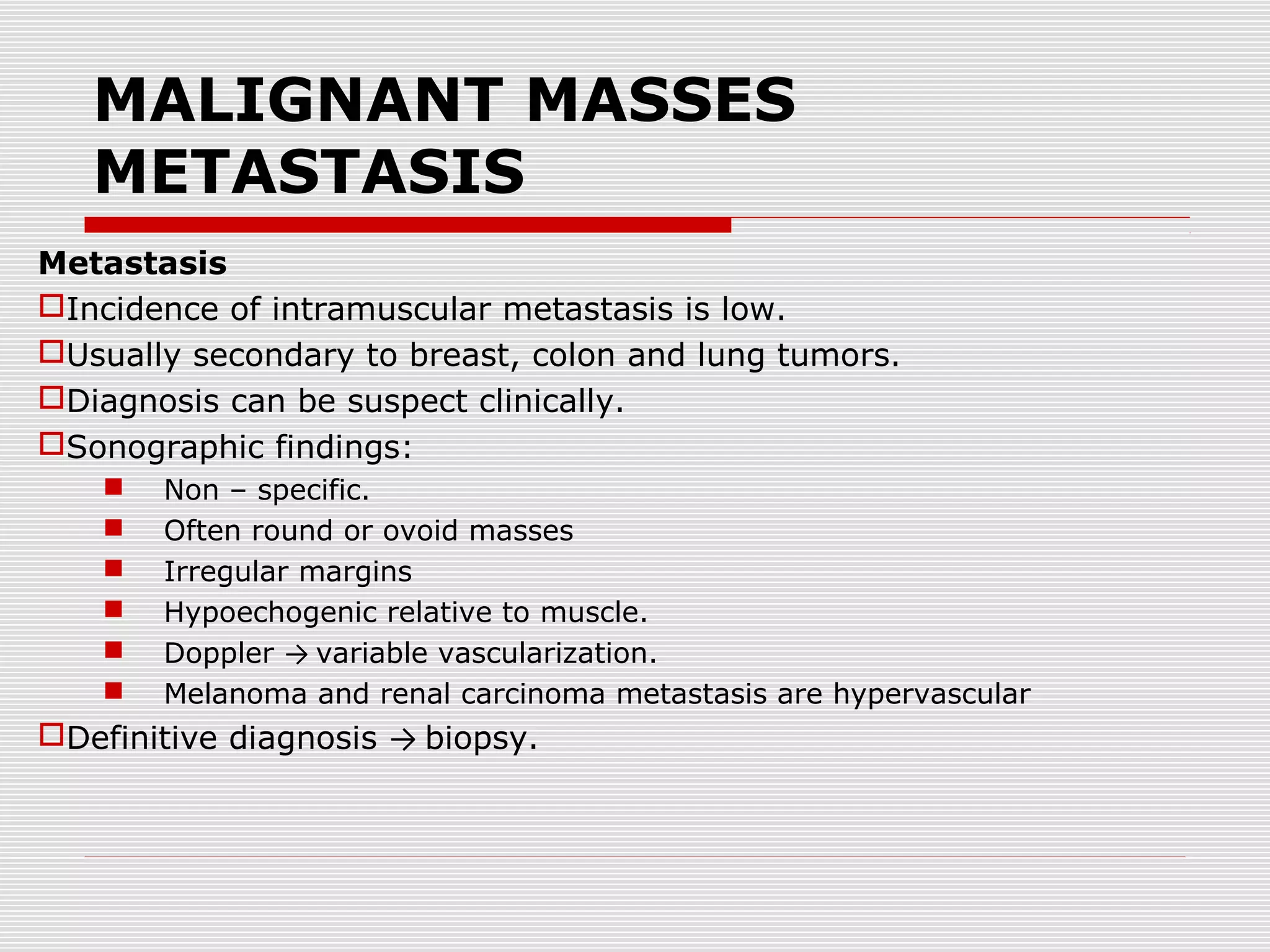 Intra muscular non - traumatic lesions - ultrasonographic evaluation | PPT