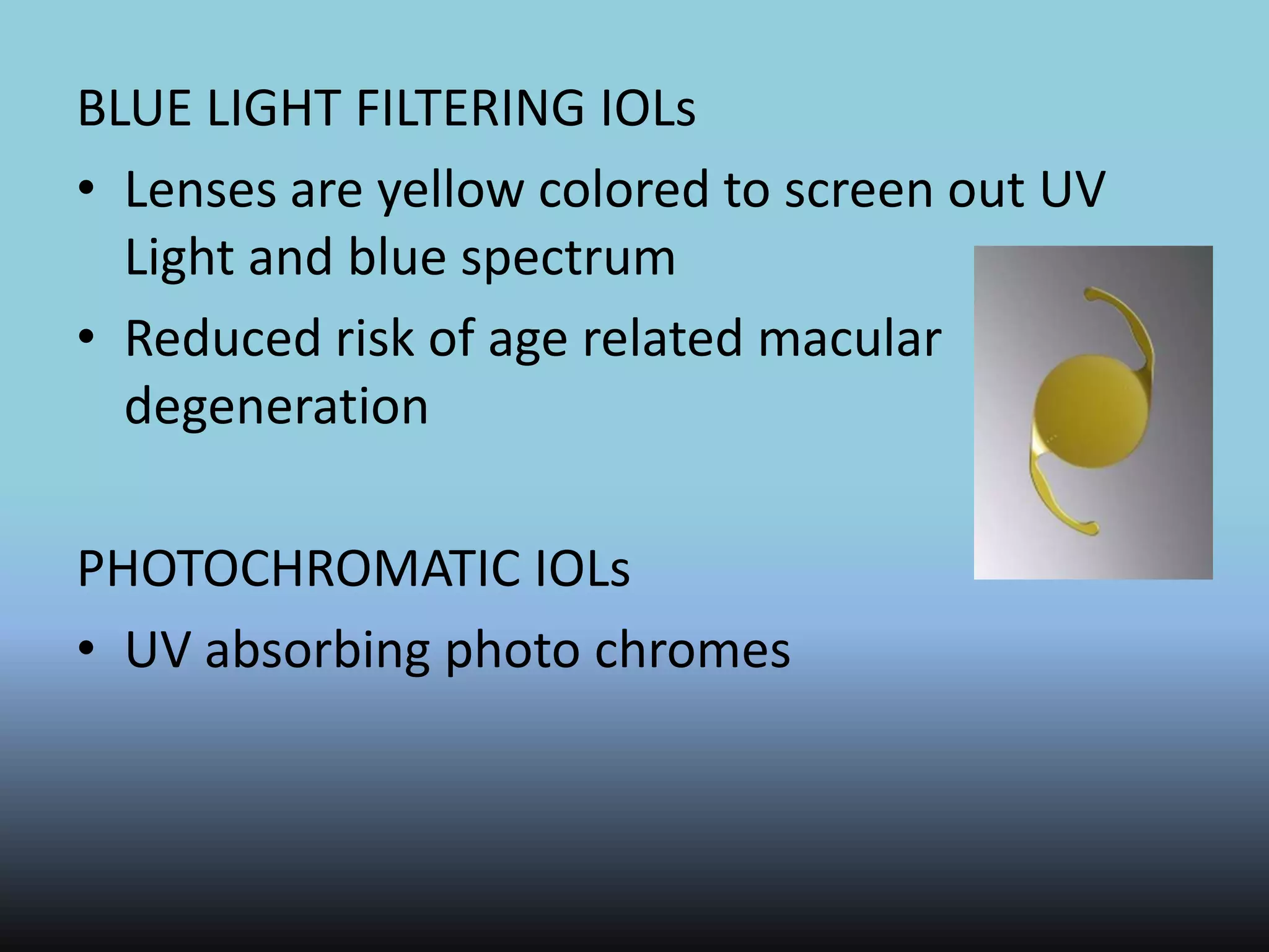 Intra ocular lens | PPTX