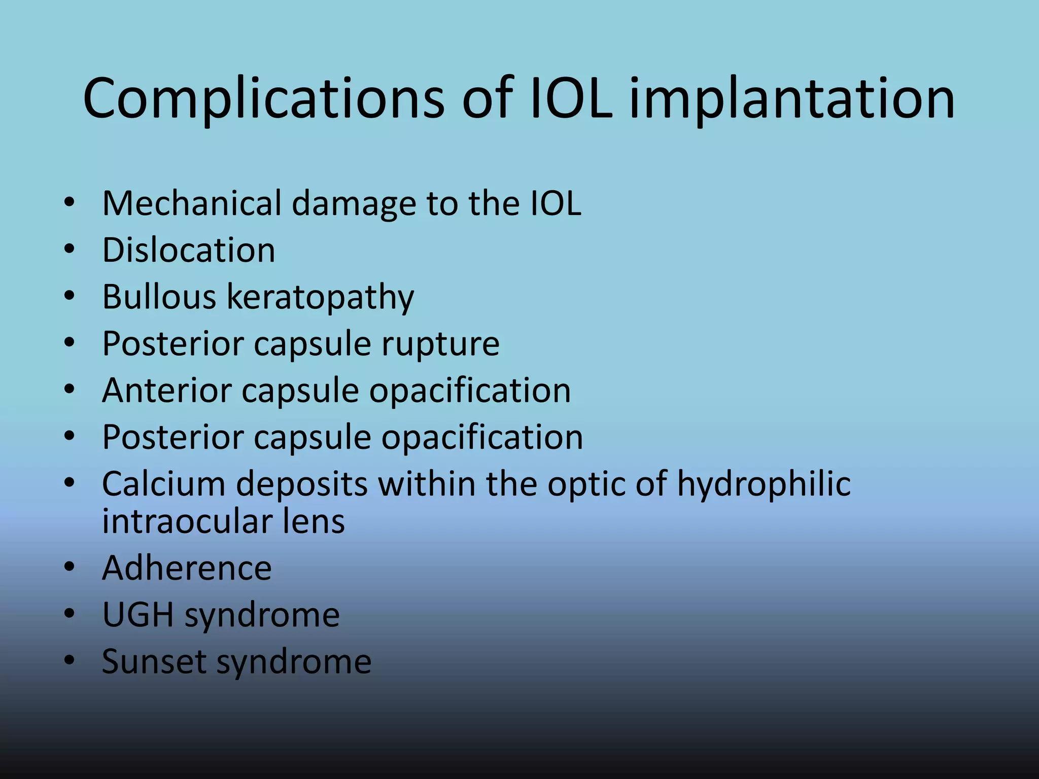 Intra ocular lens | PPTX