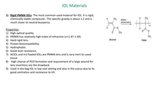 Intra Ocular lens | PPTX