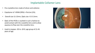 Intra Ocular lens | PPTX