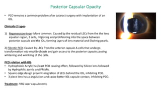 Intra Ocular lens | PPTX