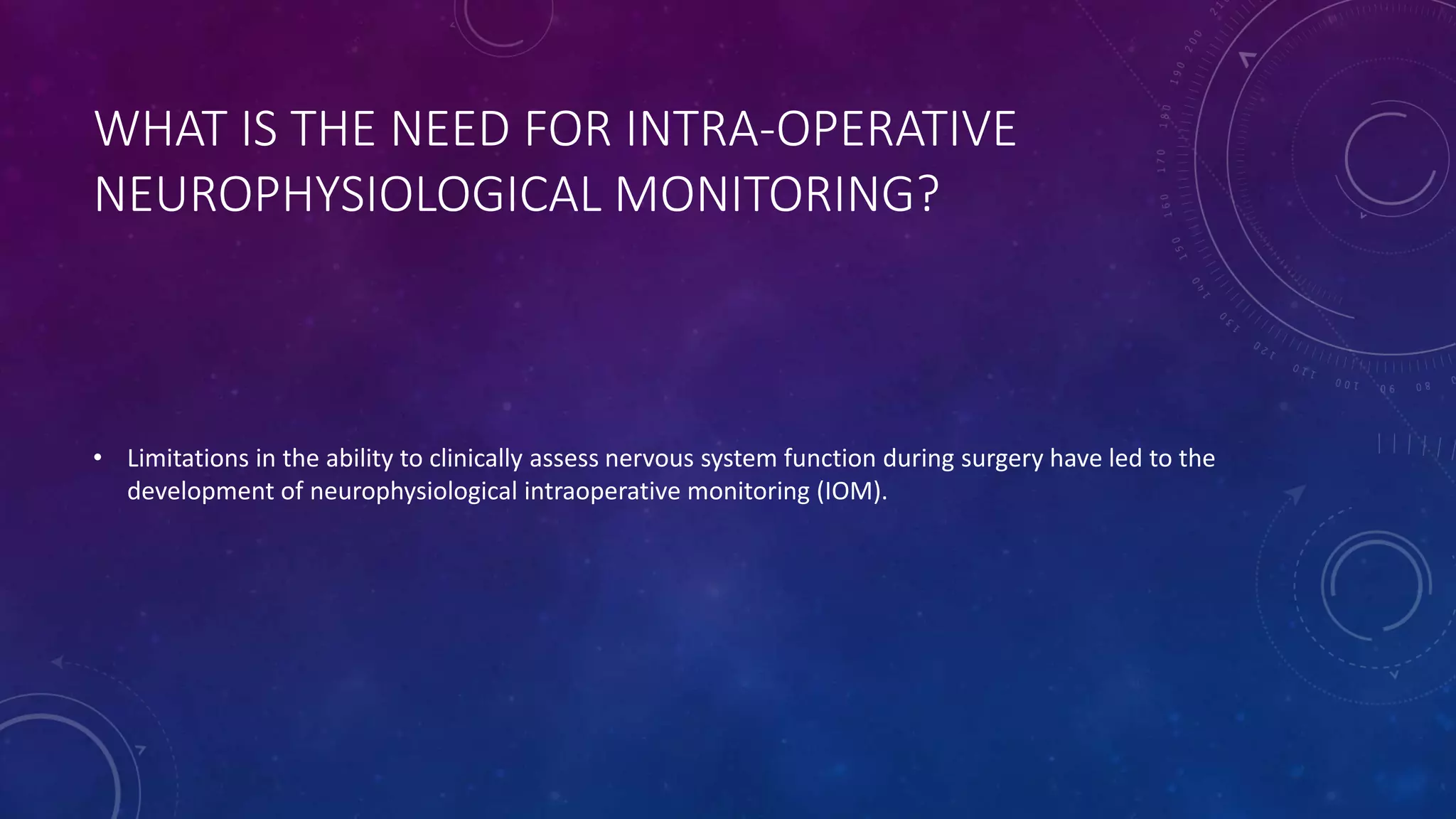 Intra Operative Neurophysiological Monitoring Pptx