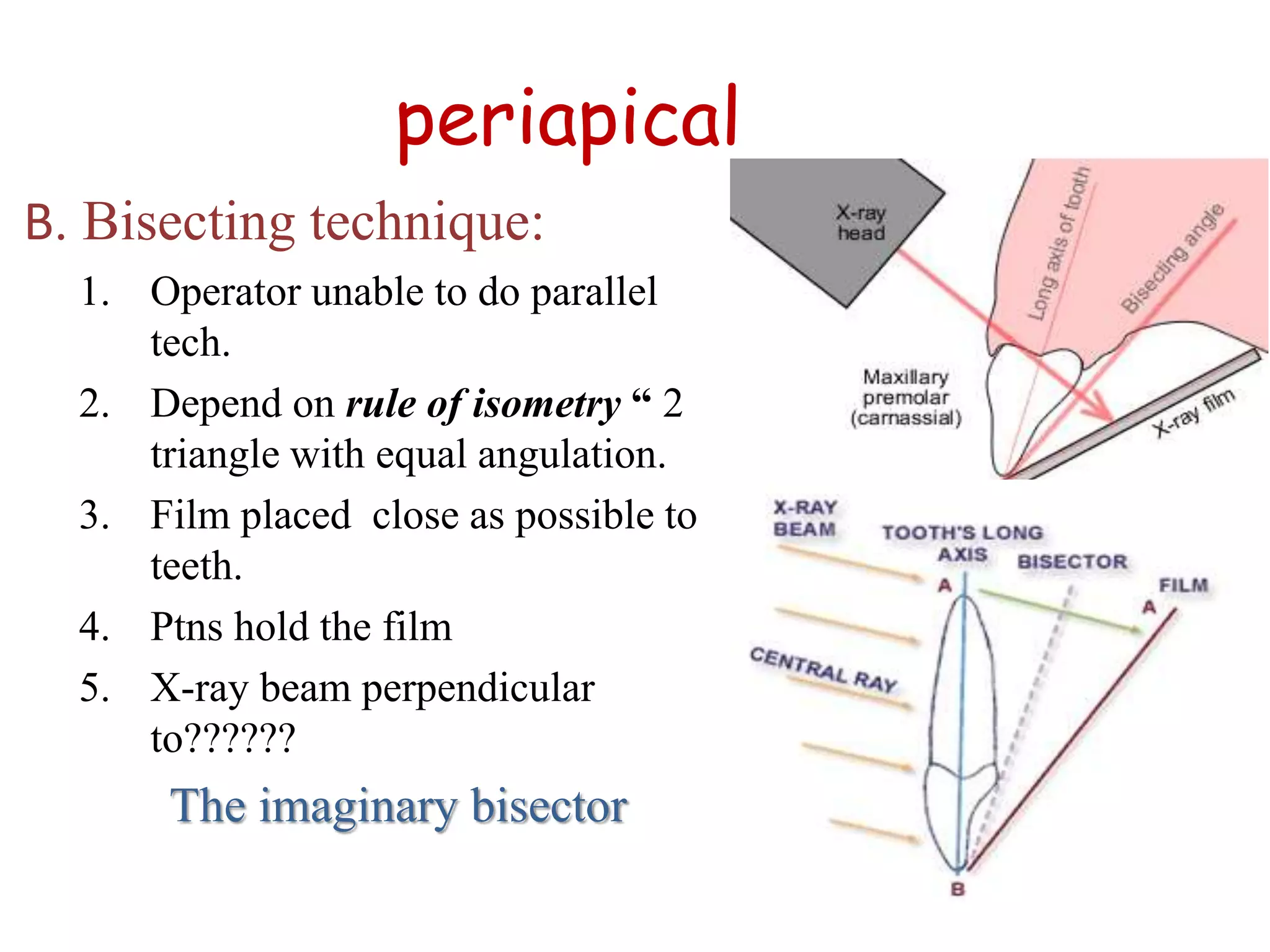 Intra oral radiograph techniques | PPTX