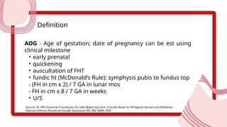Nursing Care Management 109 Intrapartal care | PPT