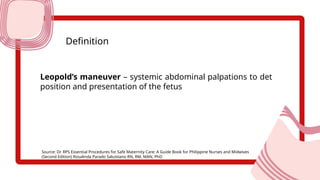 Nursing Care Management 109 Intrapartal care | PPT