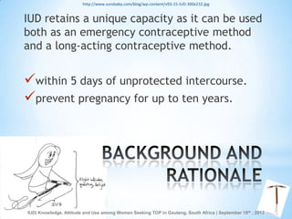 Intrauterine Device Use | PPTX