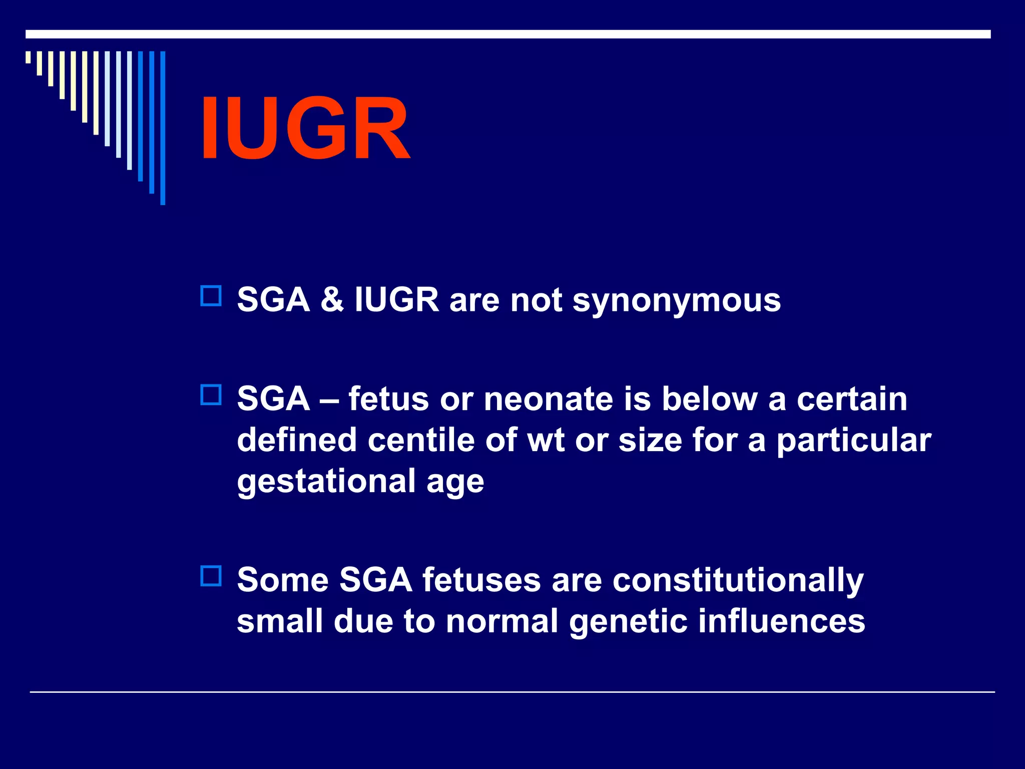 Intra uterine growth restriction | PPT
