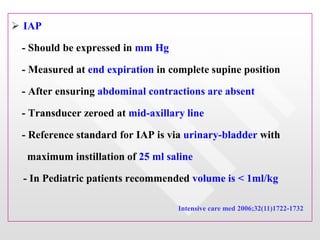 Intra Abdominal hypertension&Abdominal Compartment Syndrome | PPTX
