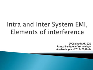 Intra and inter emi, elements of interference | PPTX | Technology ...