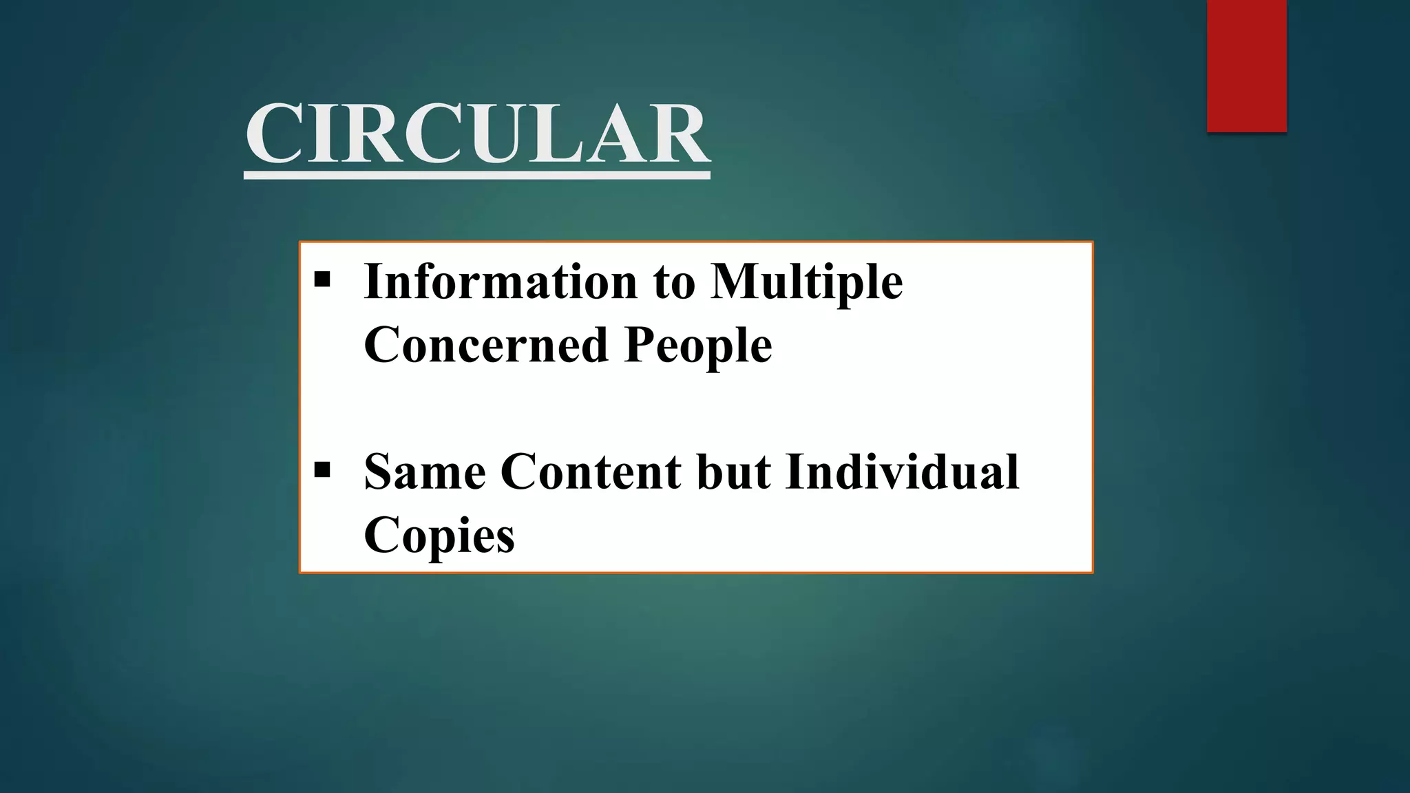 Intra and Inter office communication - Memo, Circular, Agenda and ...