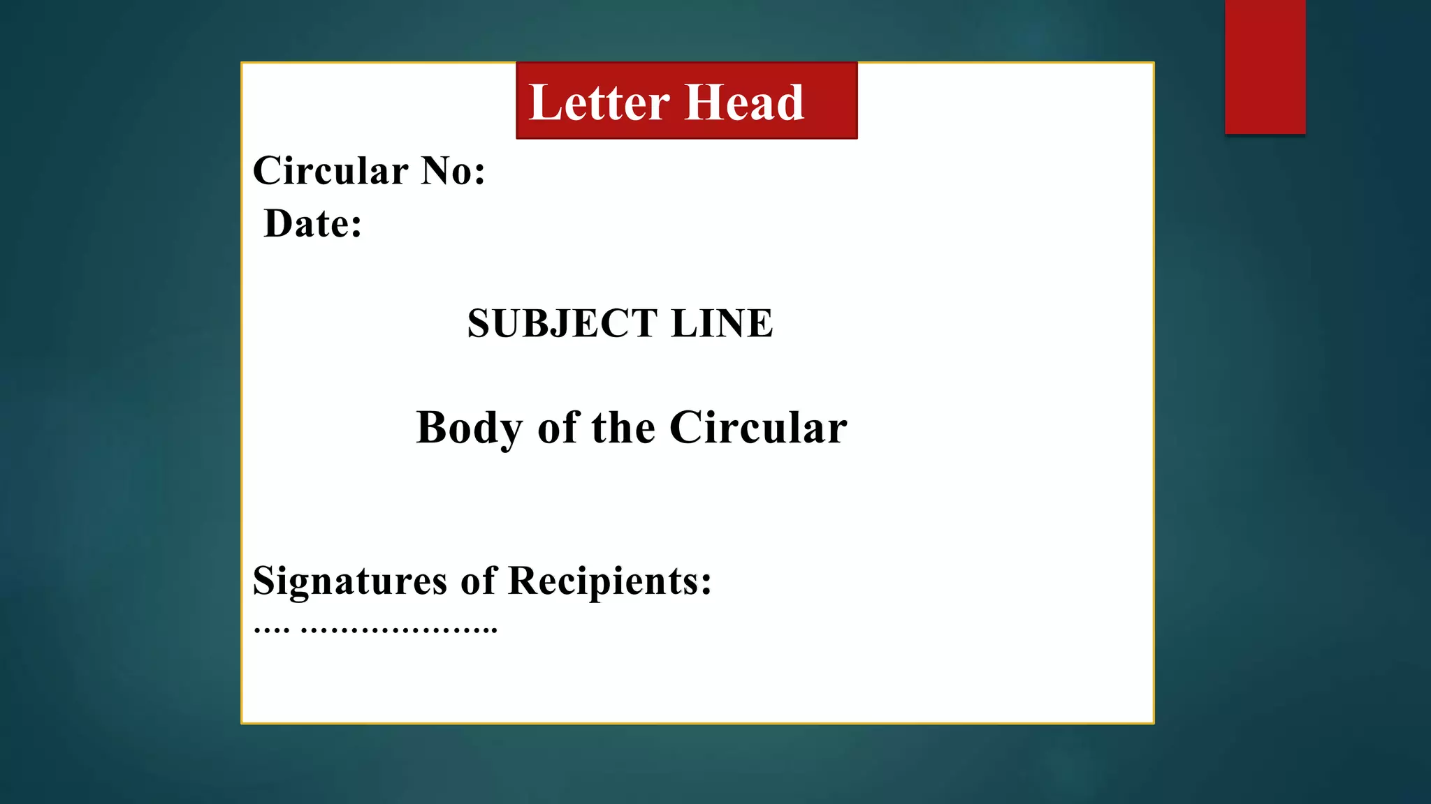 Intra and Inter office communication - Memo, Circular, Agenda and ...