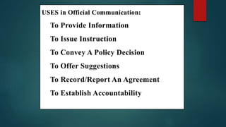 Intra and Inter office communication - Memo, Circular, Agenda and ...