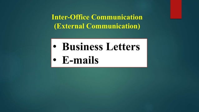 Intra and Inter office communication - Memo, Circular, Agenda and ...