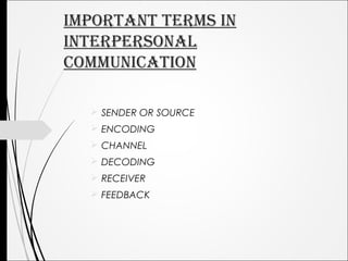 Intra and inter personal | PPT