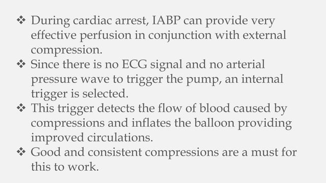 Intra aortic balloon pump and ECMO | PPTX
