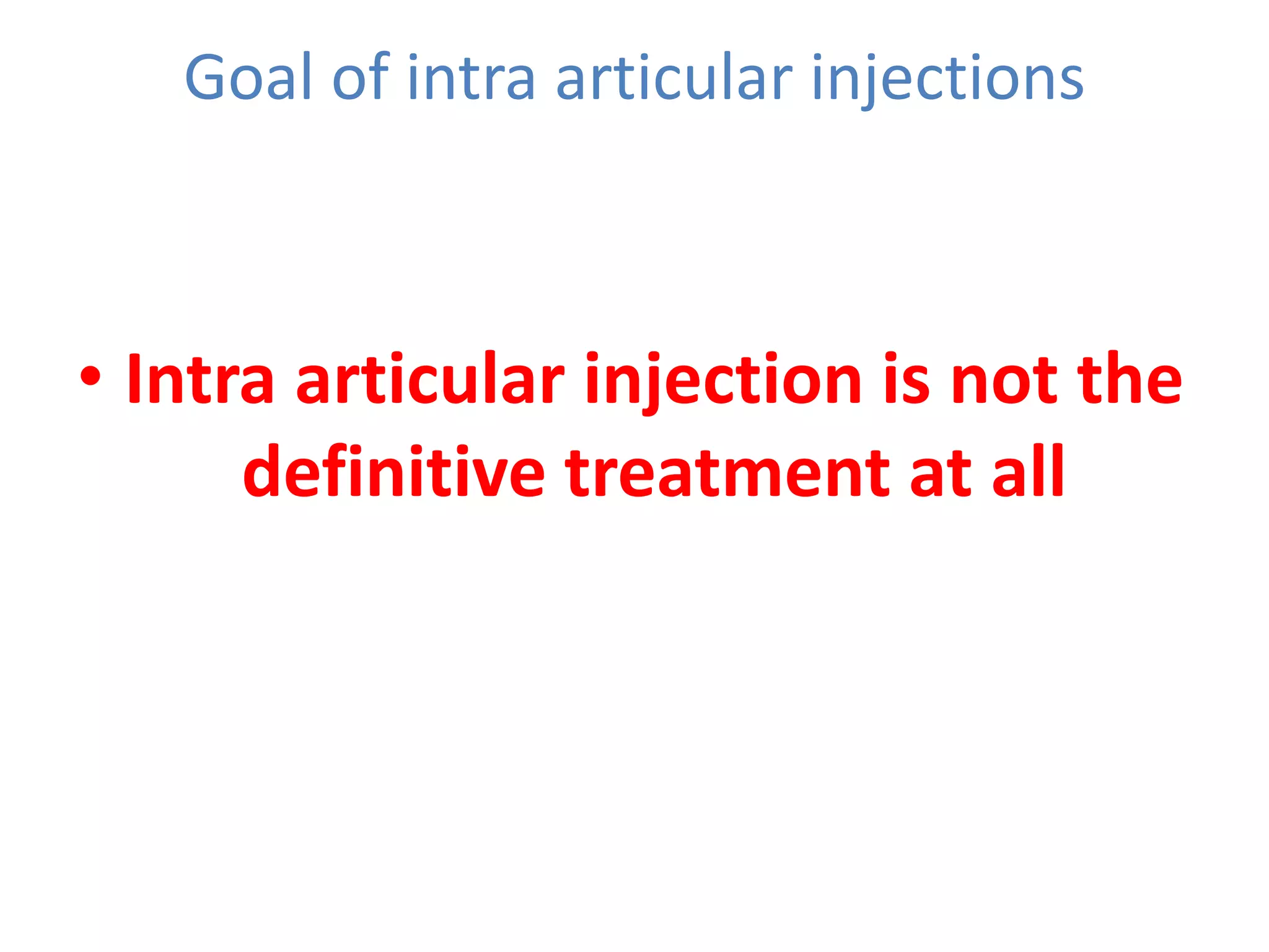 Intra articular injection by dr. ahmed shedeed | PPTX