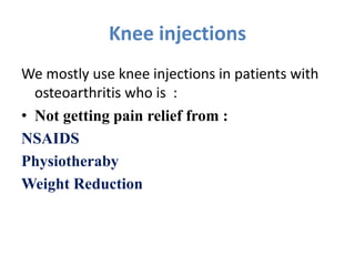 Intra articular injection by dr. ahmed shedeed | PPTX
