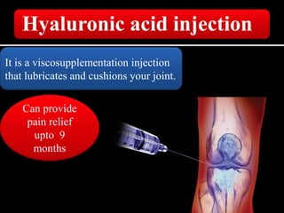 Intraartiular knee injection | PPTX