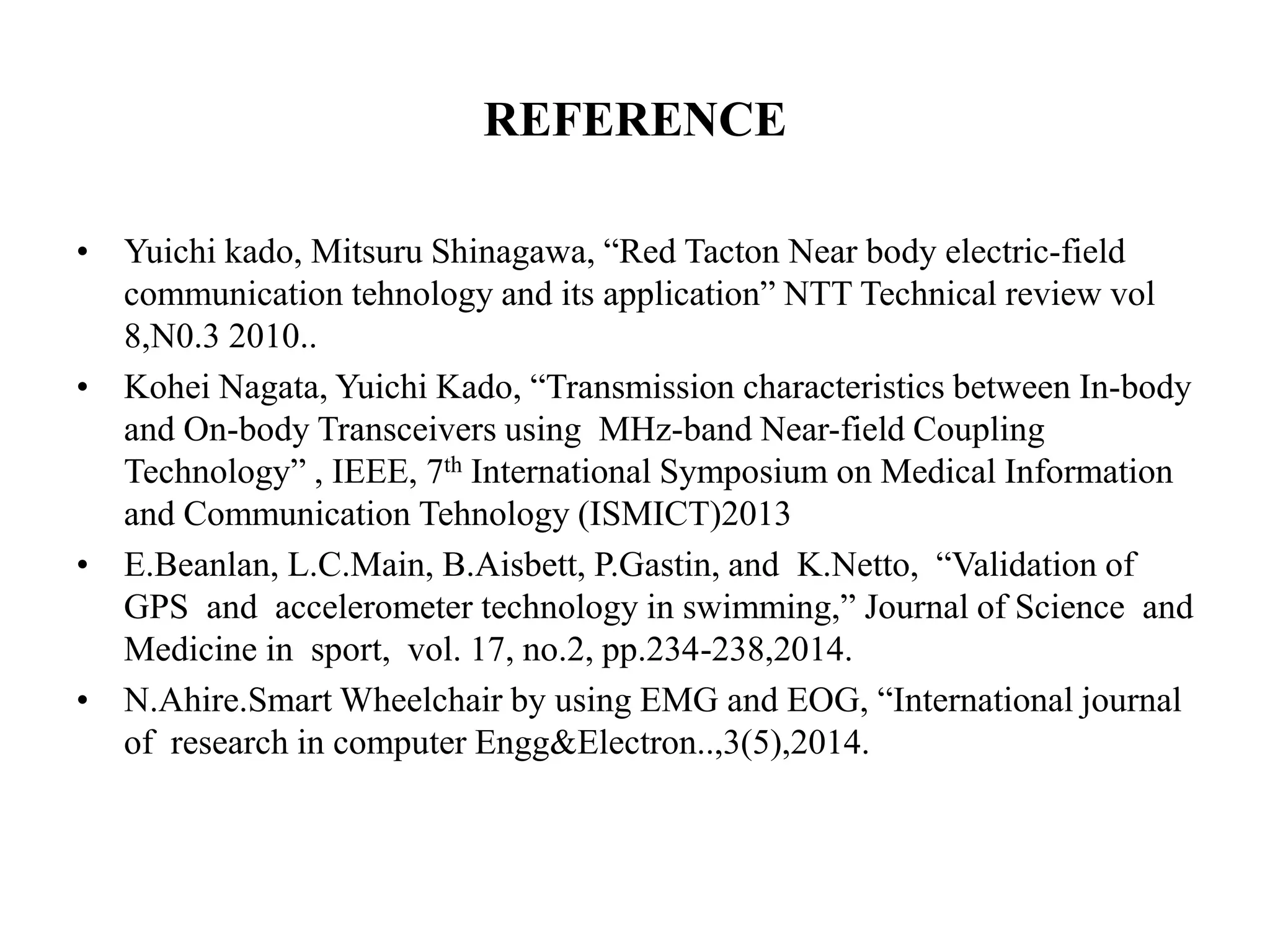 Intra body communication in biomedical 1 | PPTX