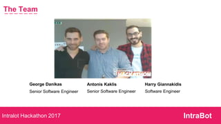 IntraBot Intralot Hackathon 2017 | PPT