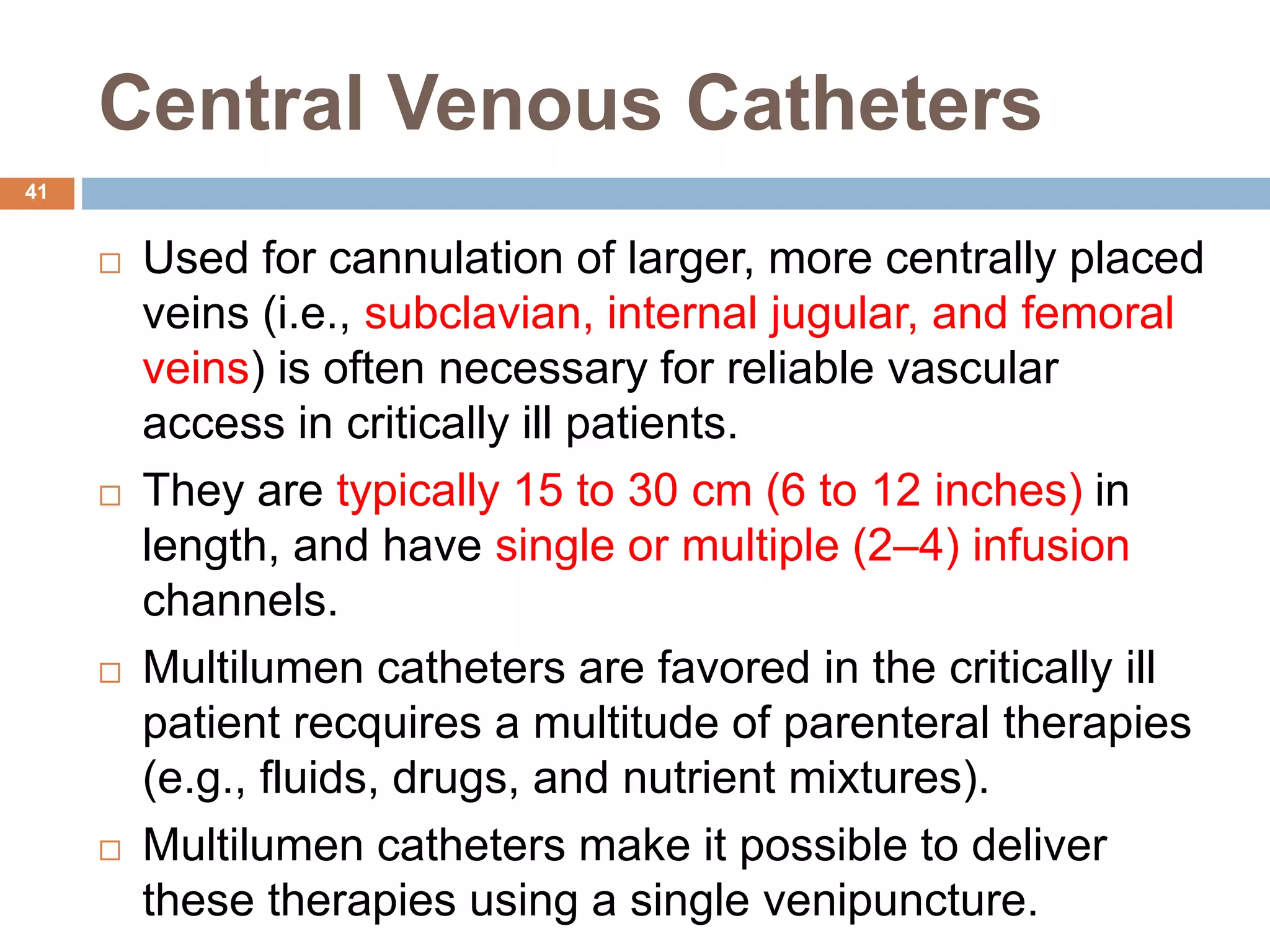 Intracatheters | PPTX