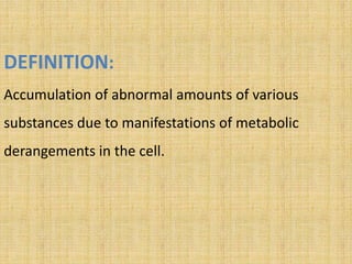 Intracellular accumulations ppt by dr usman nasir | PPTX