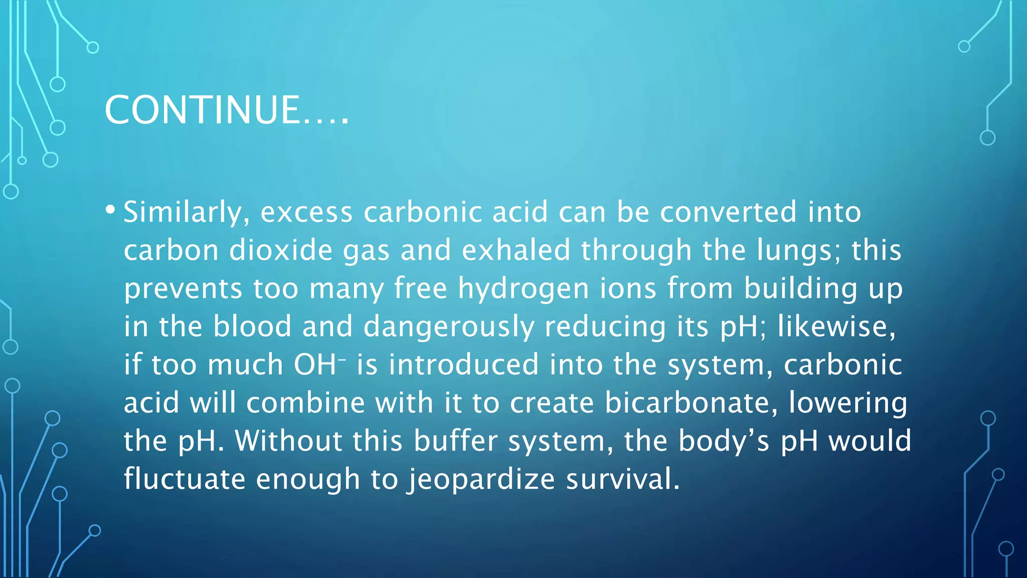 Intracellular and extracellular electrolytes, buffer solution and ...