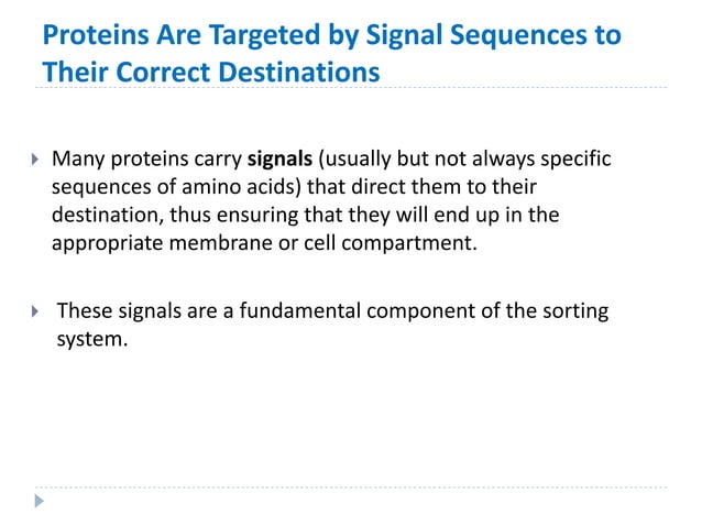 Intracellular trafficking and protein sorting | PPTX | Biological Sciences | Science