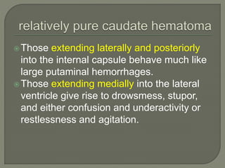 Intracerebral hemorrhage | PPTX