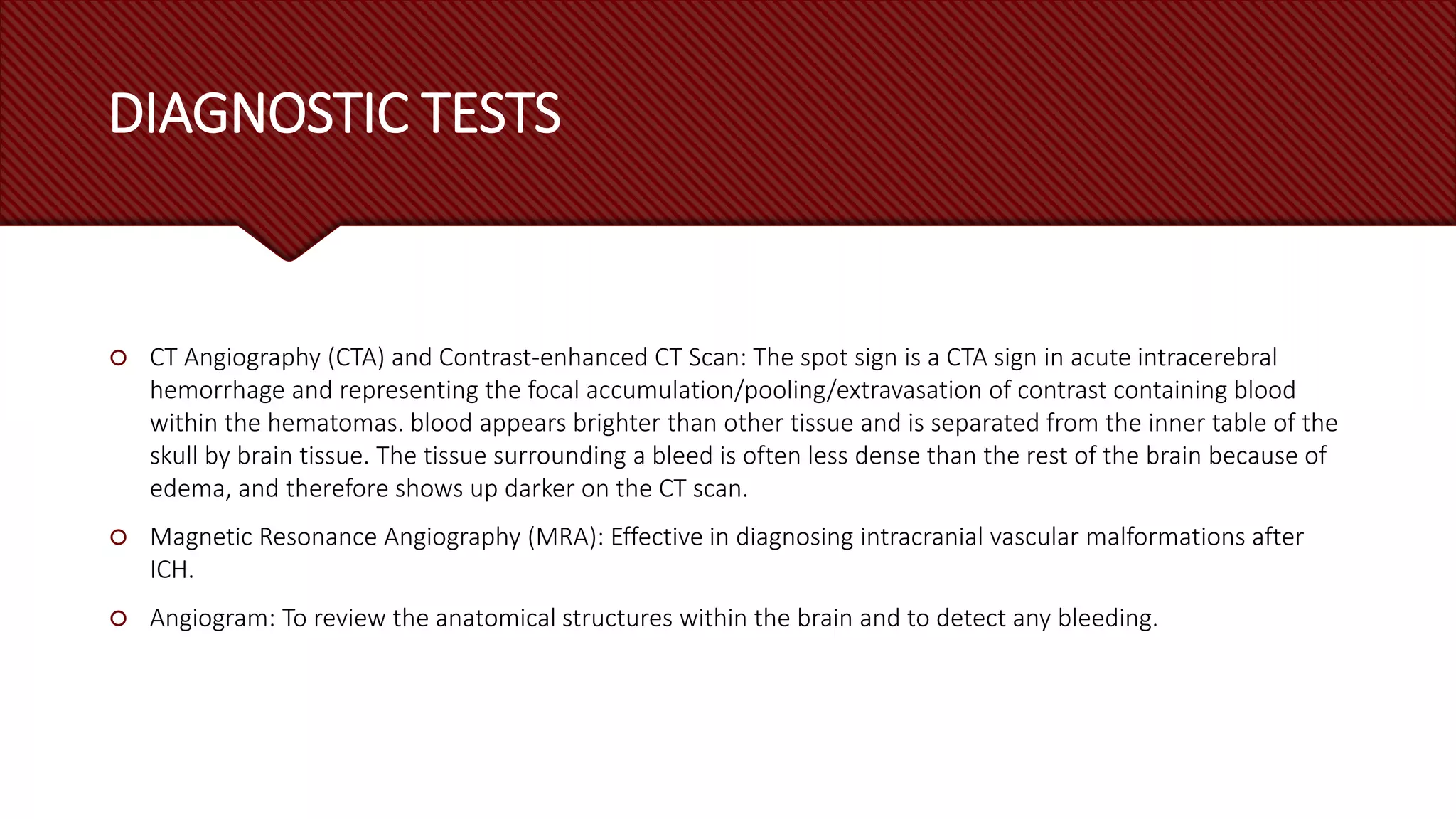 Intracerebral Hemorrhage - Classification, Clinical symptoms ...