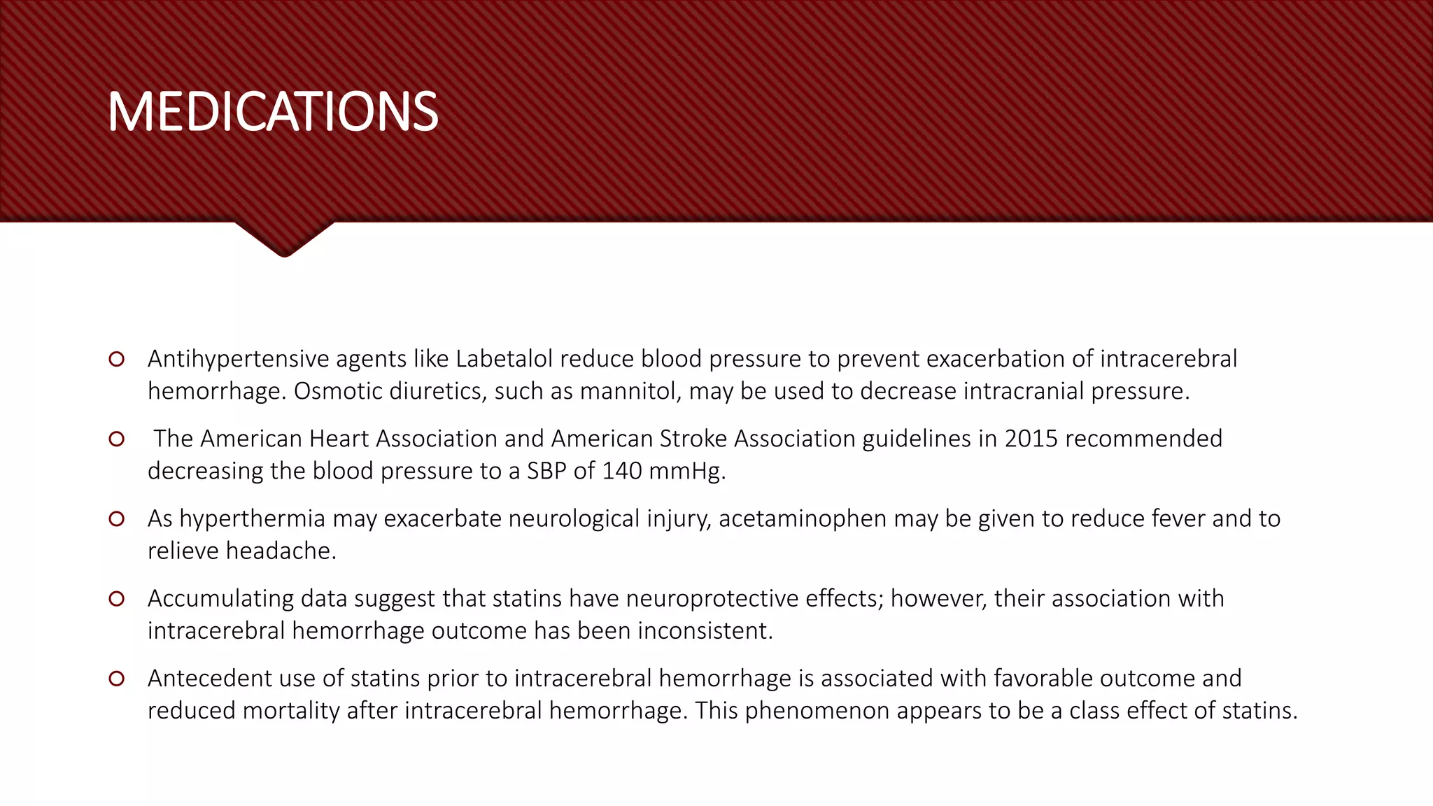 Intracerebral Hemorrhage - Classification, Clinical symptoms ...
