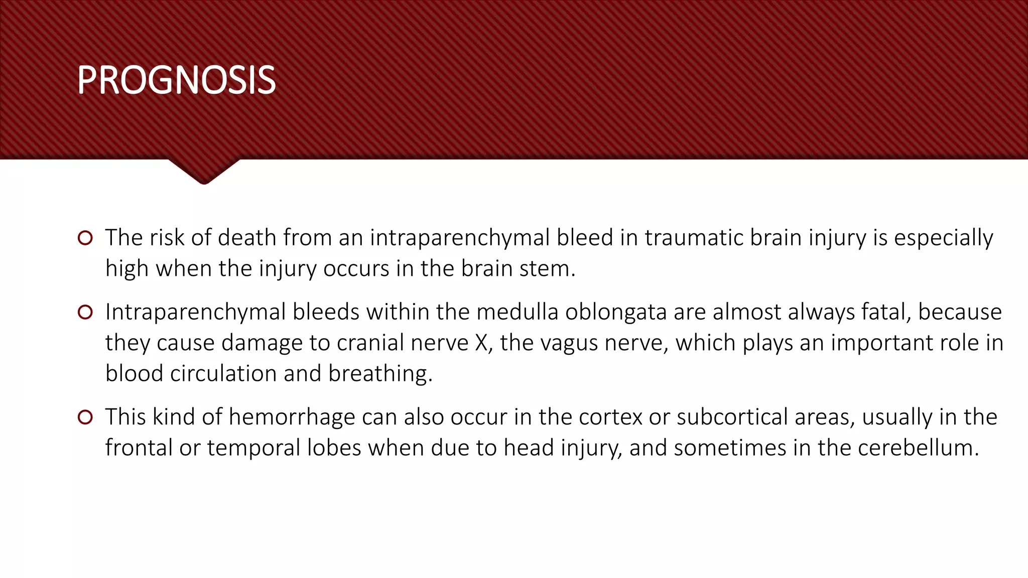 Intracerebral Hemorrhage - Classification, Clinical symptoms ...