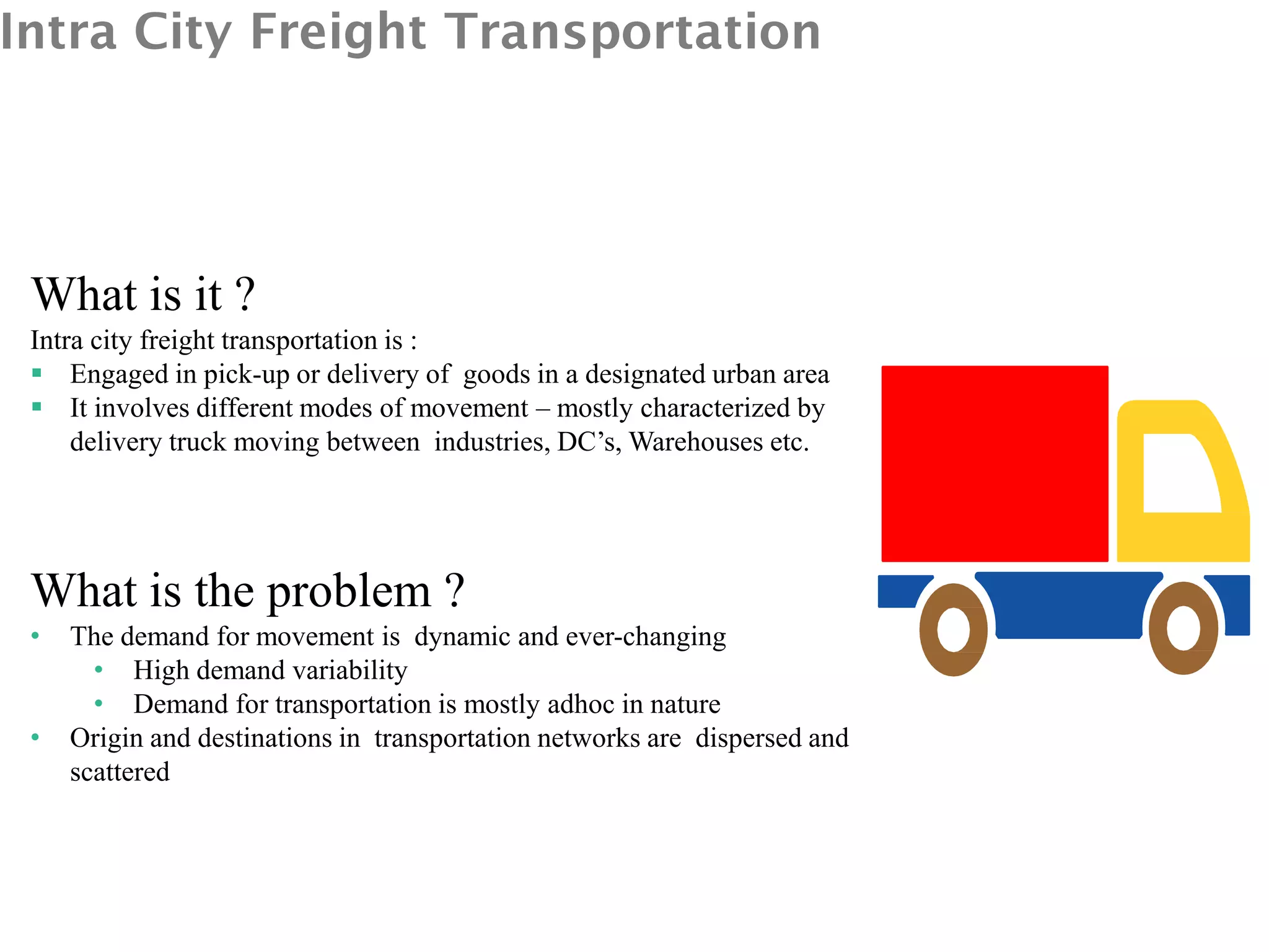 Intra City Freight Transportation | PDF
