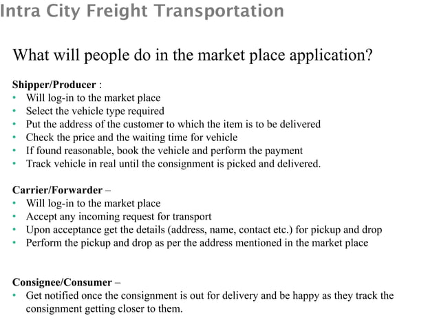 Intra City Freight Transportation | PDF | Logistics and Transportation ...