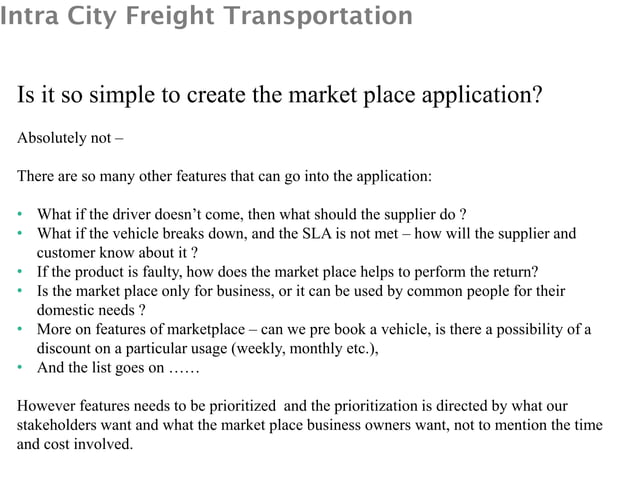 Intra City Freight Transportation | PDF | Logistics and Transportation ...