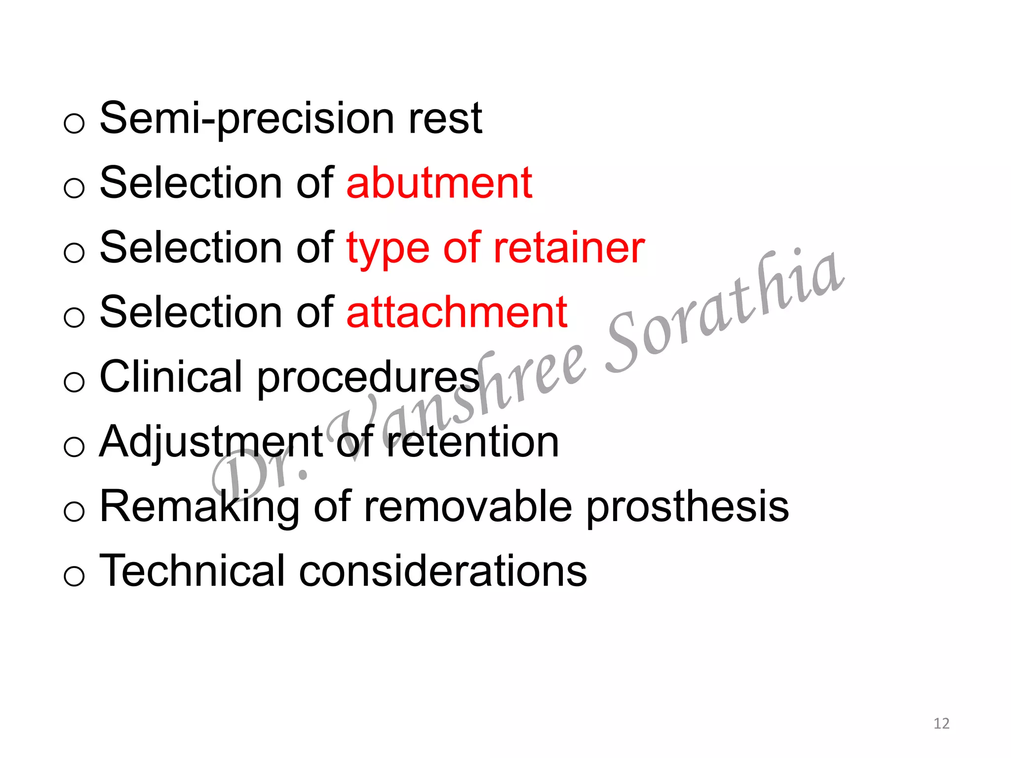 Intracoronal Attachments | PPTX