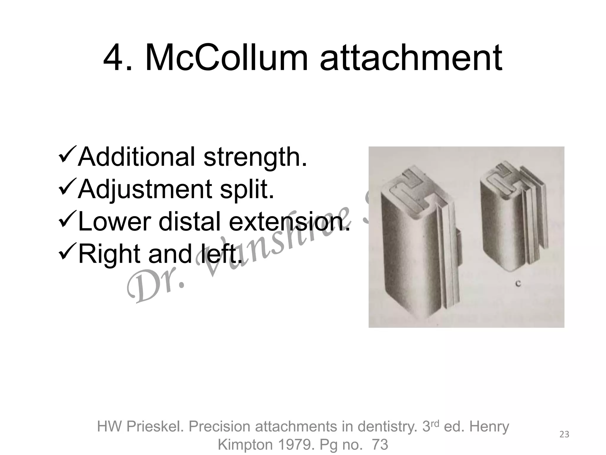 Intracoronal Attachments | PPTX