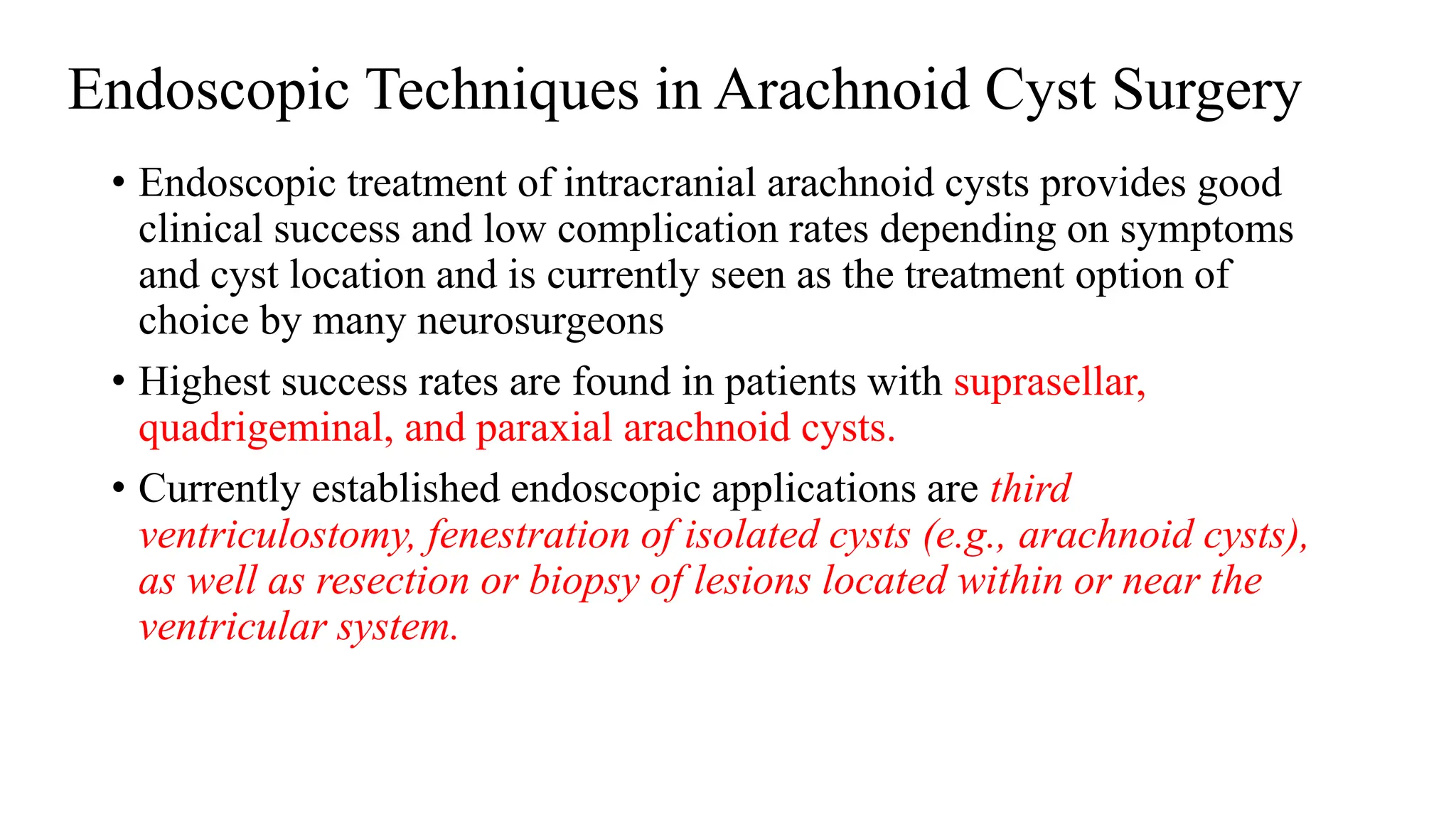an review on Intracranial arachnoid cyst | PPTX