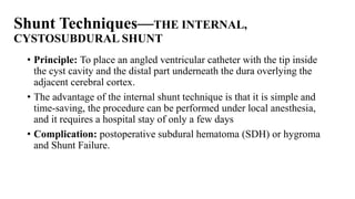 an review on Intracranial arachnoid cyst | PPTX