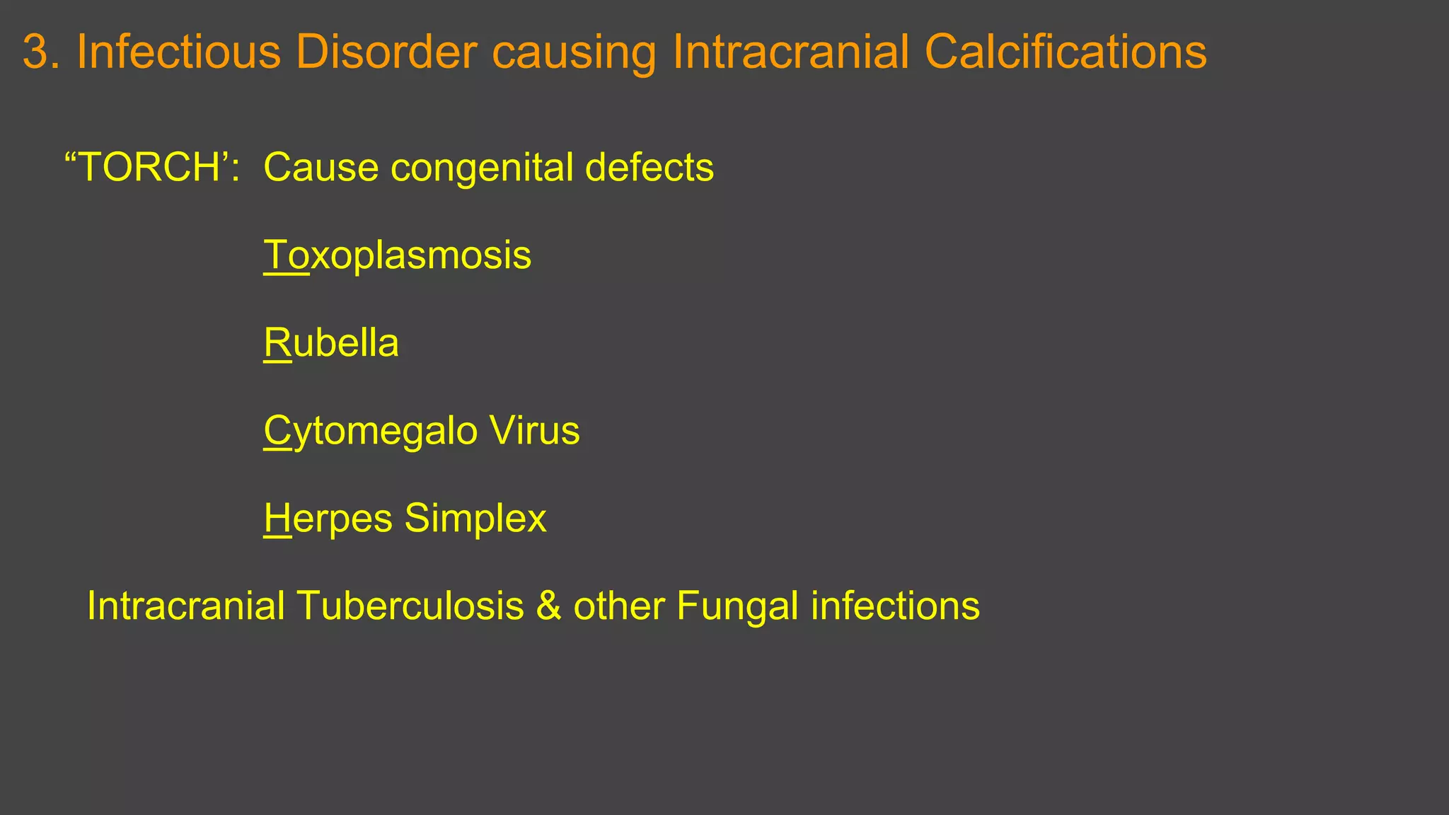 Intracranial Calcification in Cone Beam CT & Medical CT | PPTX