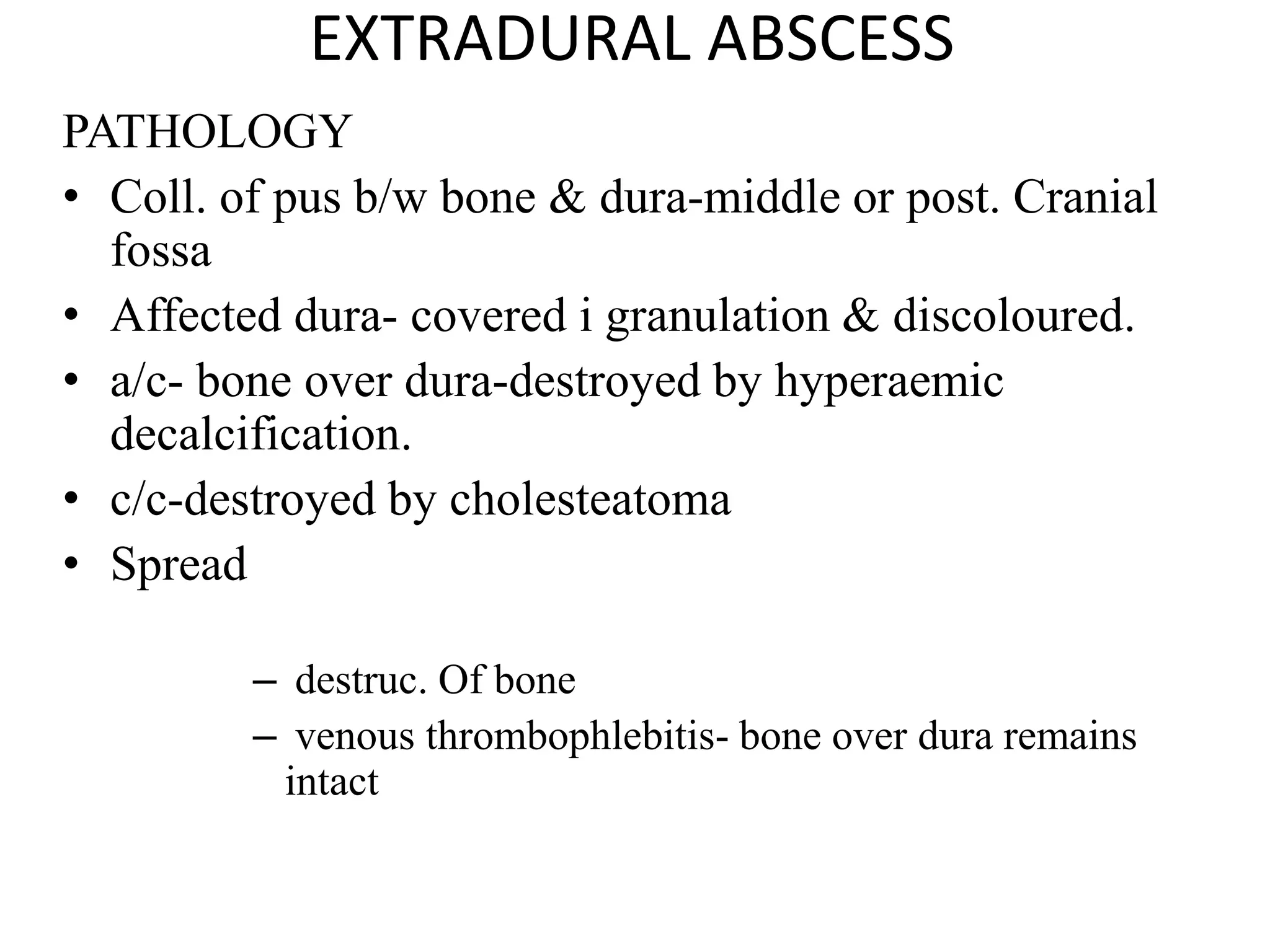 Intracranial complication of chronic suppurative otitis media | PPSX