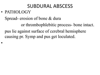 Intracranial complication of chronic suppurative otitis media | PPSX