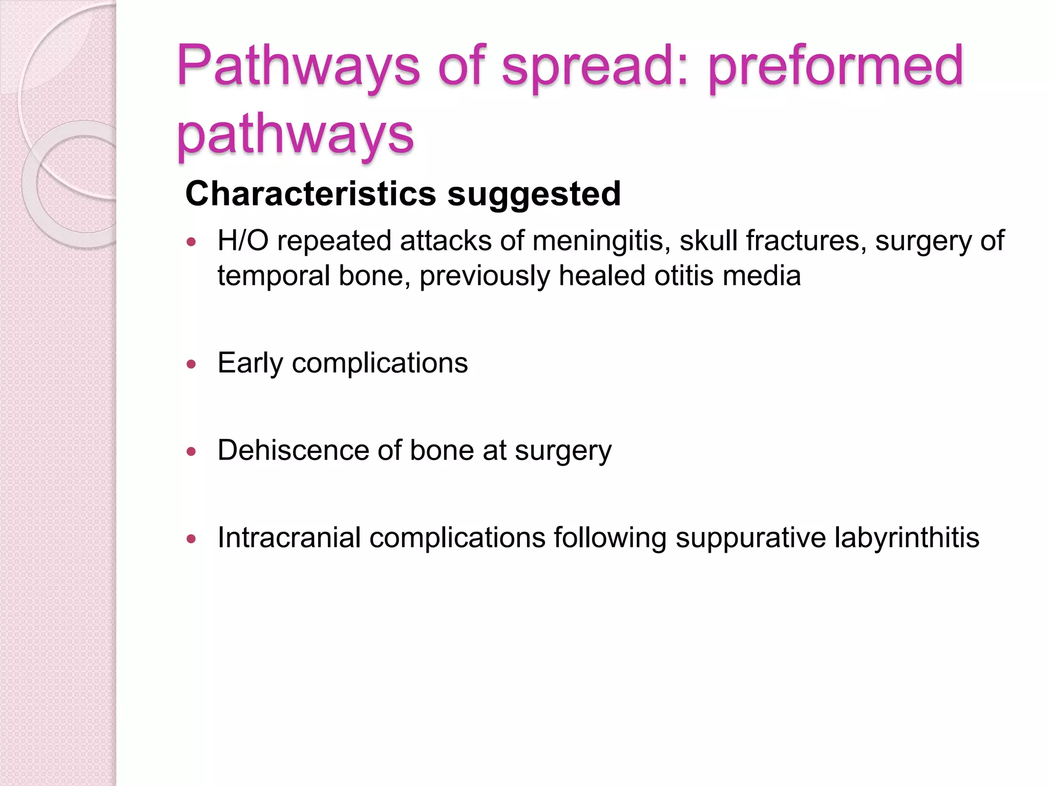 Intracranial complications of chronic otitis media | PPTX